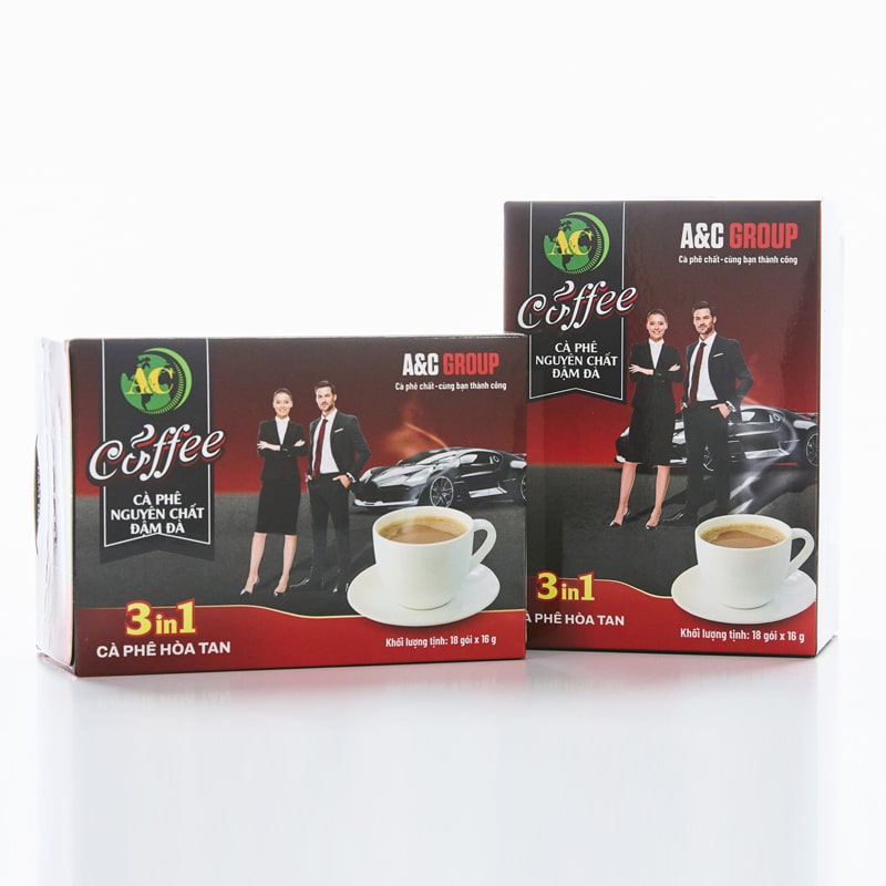 Cà phê AC COFFEE 3in1 18 gói (18 gói / hộp) – CÔNG TY TNHH A&C GROUP VIỆT NAM